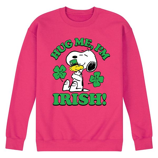 Men's Peanuts Hug Me I'm Irish Long Sleeve