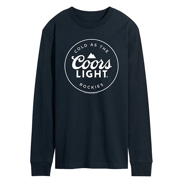Men's Coors Light Logo Badge Long Sleeve Graphic Tee