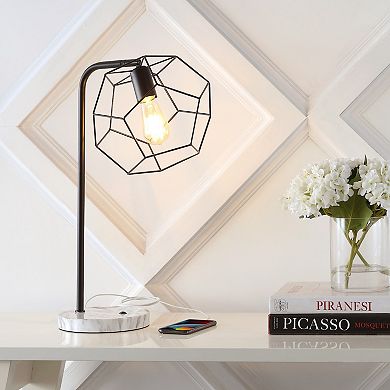 Penta Industrial Farmhouse Head Adjustable Iron Led Task Lamp With Usb ...