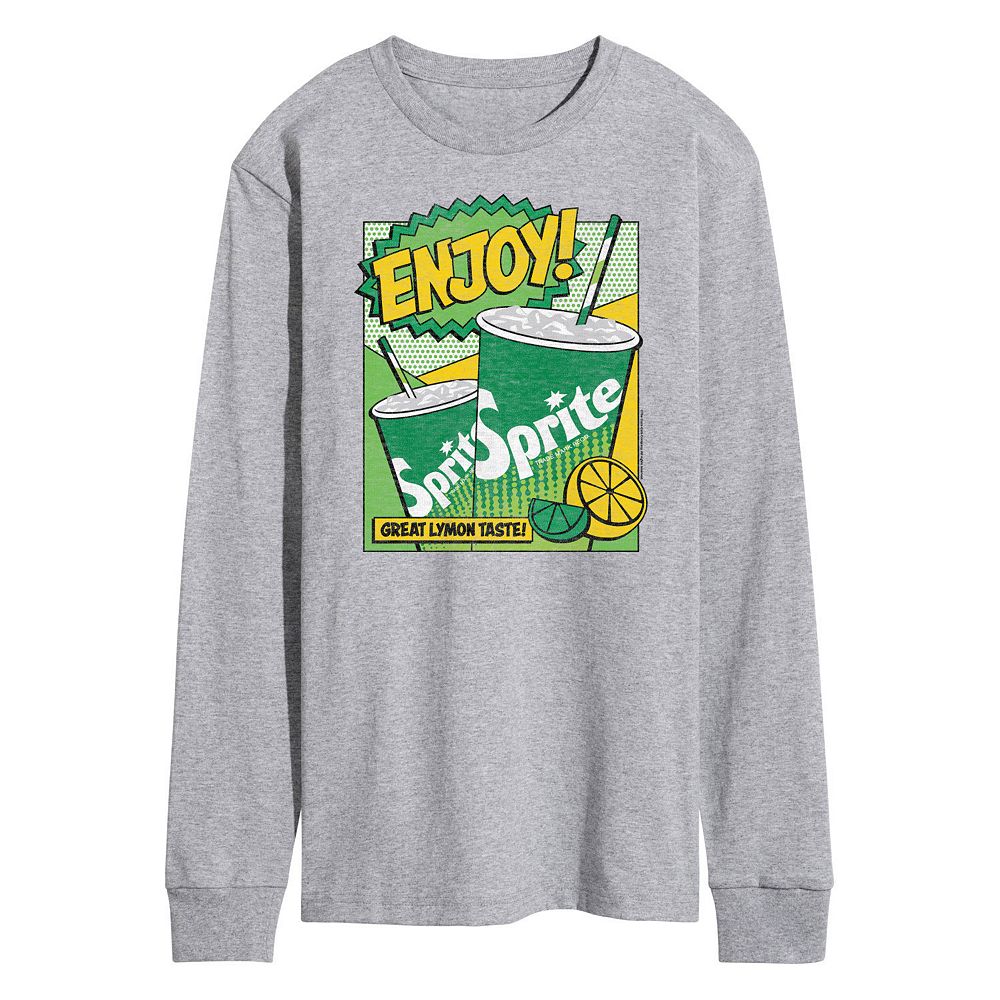 Men's Sprite Pop Art Long Sleeve Graphic Tee