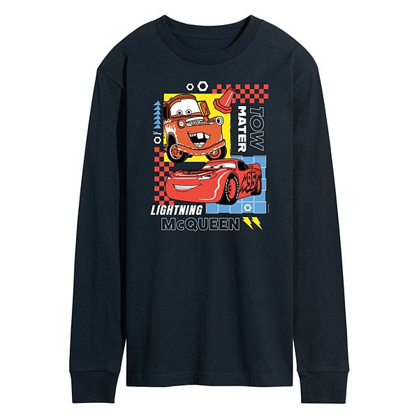 Disney / Pixar's Cars Tow Mater & Lightning McQueen Men's Grid Long ...