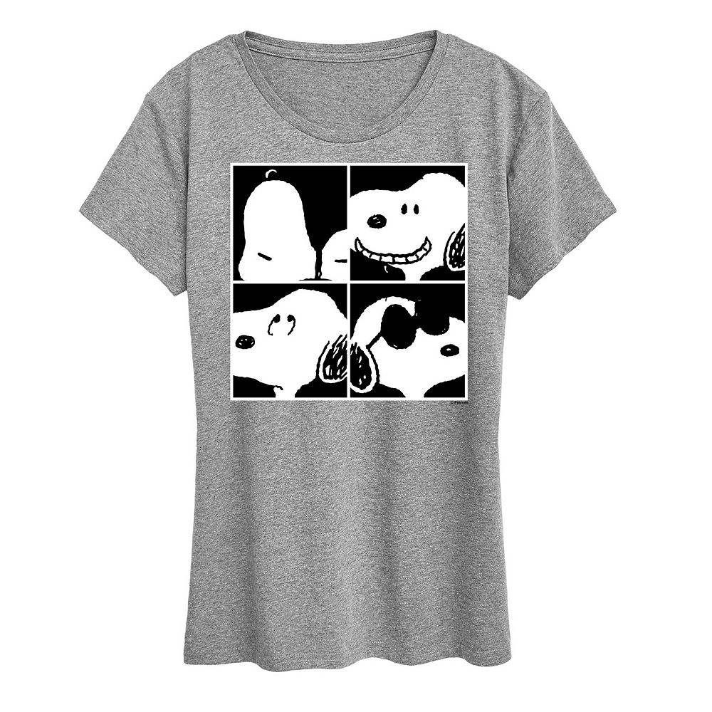 Women's Peanuts Snoopy Square Graphic Tee