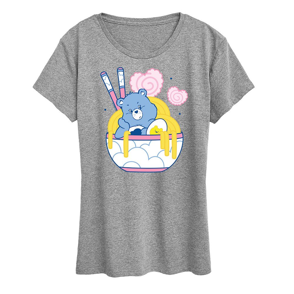 Women's Care Bears Grumpy Ramen Bowl Graphic Tee
