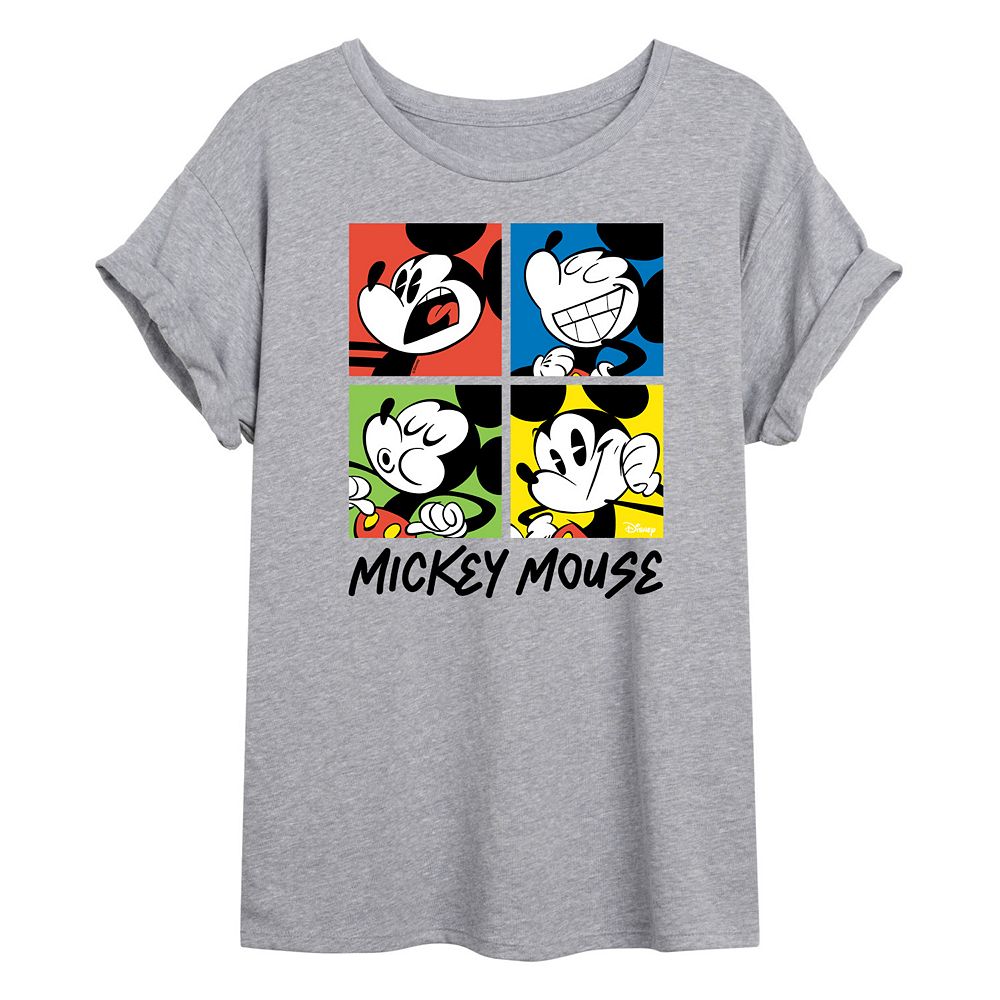 Disney's Mickey Colorblock Juniors' Oversized Tee