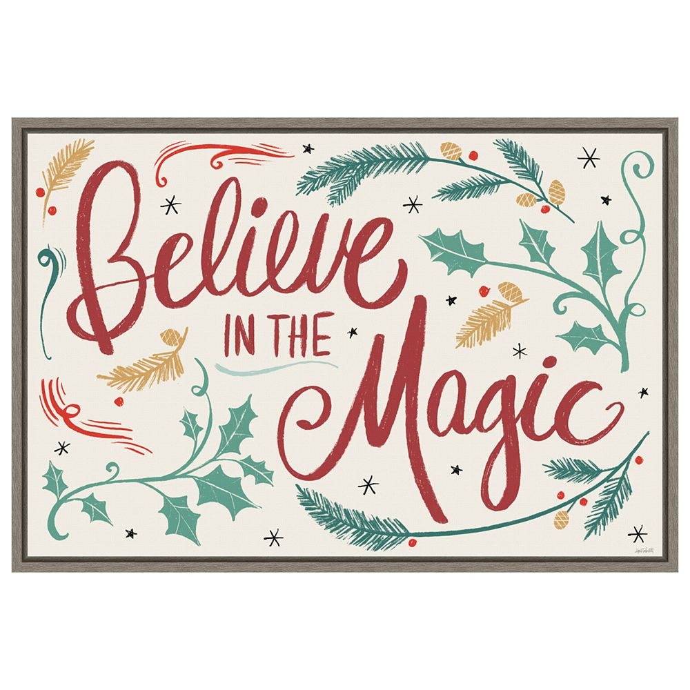 Seasonal Shades I Christmas Magic by Anne Tavoletti Framed Canvas Wall ...