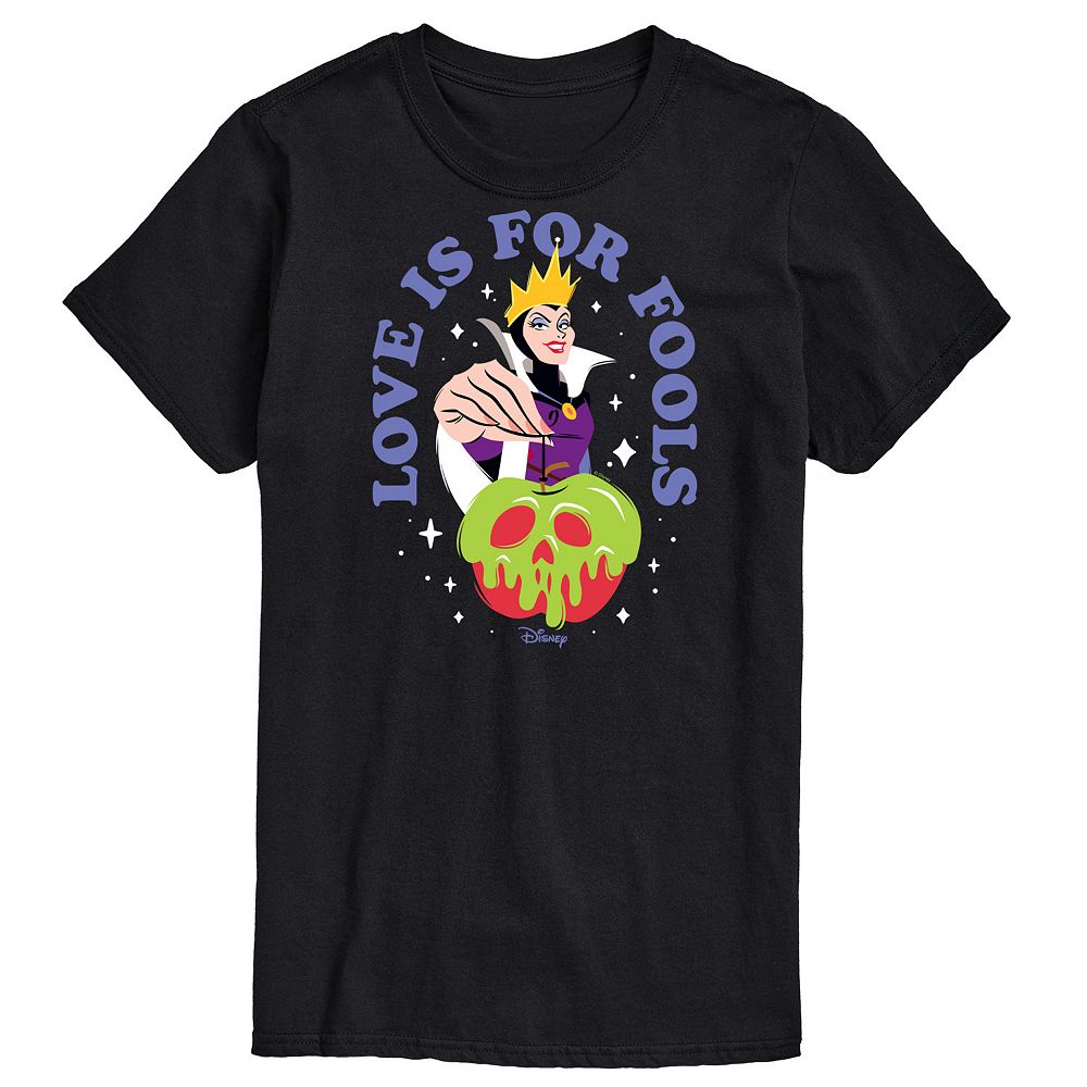Disney Villains Evil Queen Men's Love Is For Fools Graphic Tee
