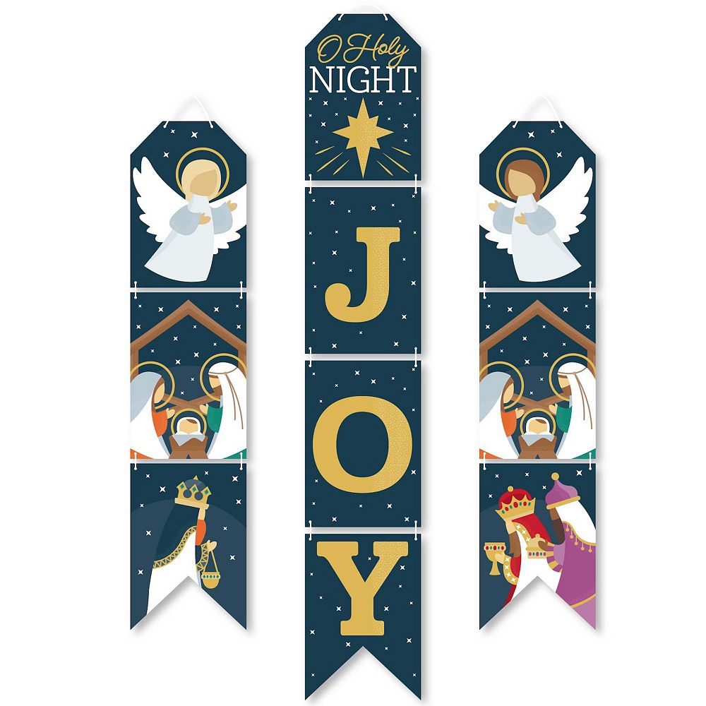 Big Dot of Happiness Holy Nativity - Hanging Vertical Paper Door ...