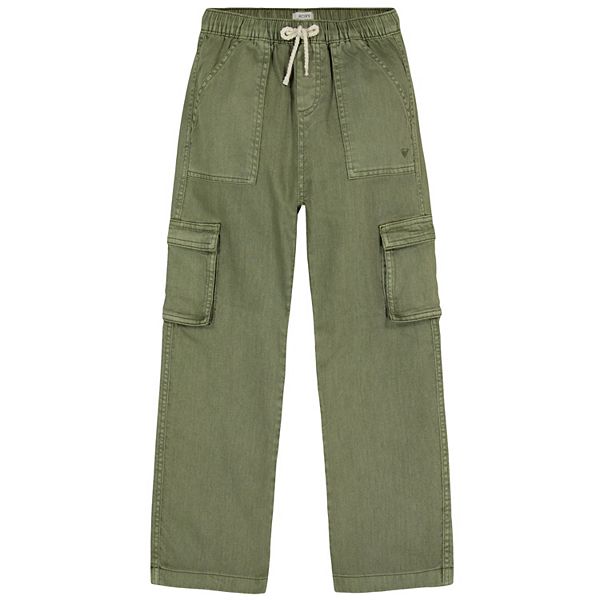 Girls 7-16 Roxy Wide Leg Canvas Cargo Pants