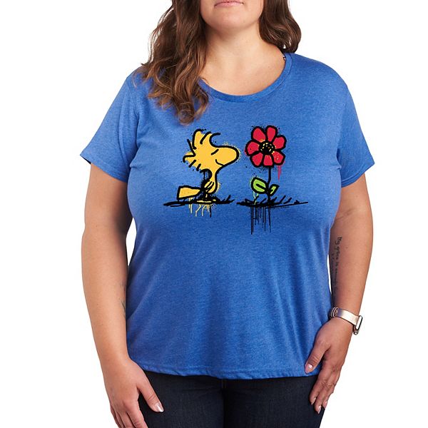 Plus Peanuts Woodstock Rose Graphic Tee