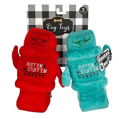 Woof Robots 2 Pack Dog Toy Set