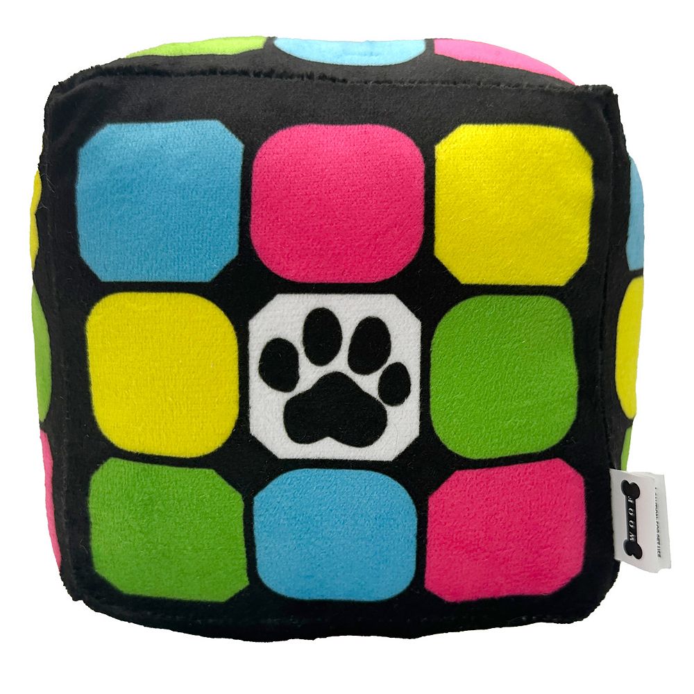 Woof Retro Puzzle Cube Dog Toy