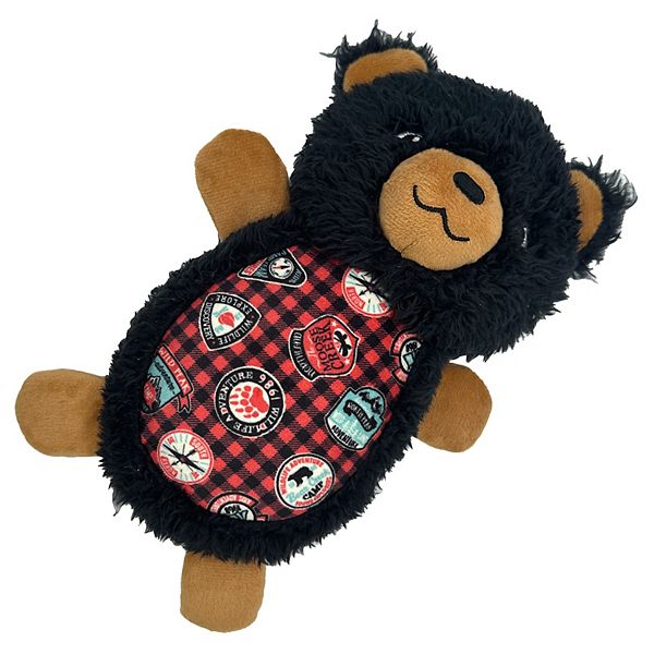 Woof Scout Black Bear Dog Toy