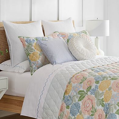 Draper James Striped Decorative Pillow with Bows