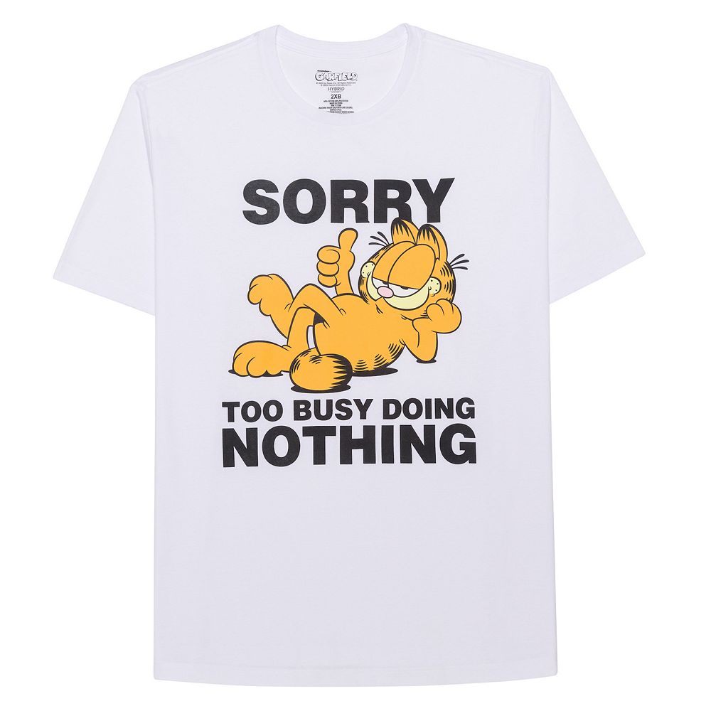 Big & Tall Garfield "Too Busy" Graphic Tee
