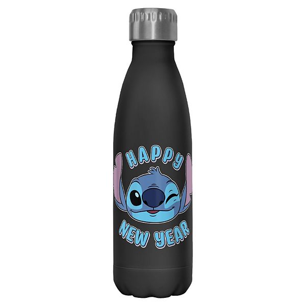Lilo & Stitch Happy New Year Winking Face Stitch Stainless Steel Bottle