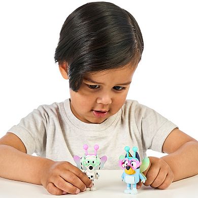 Bluey Aliens Alien Bluey and Alien Chloe Figure Set