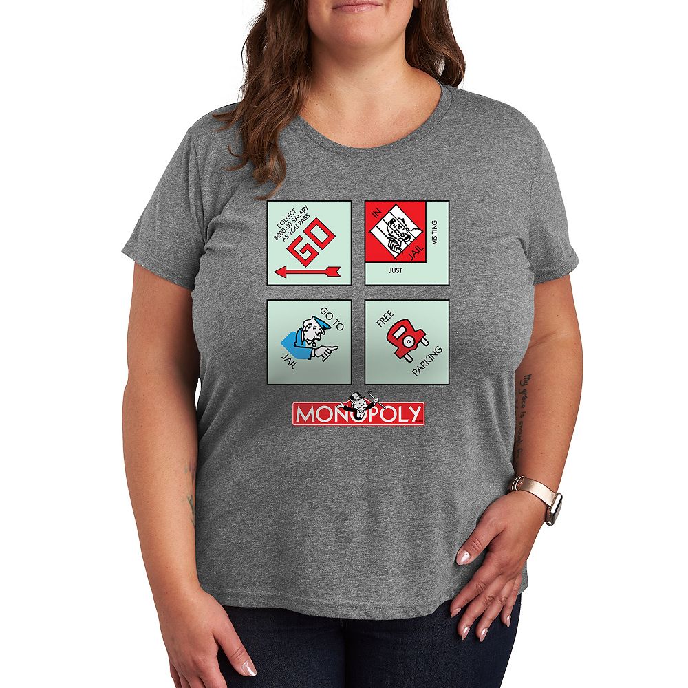 Plus Monopoly Monopoly Corner Squares Graphic Tee