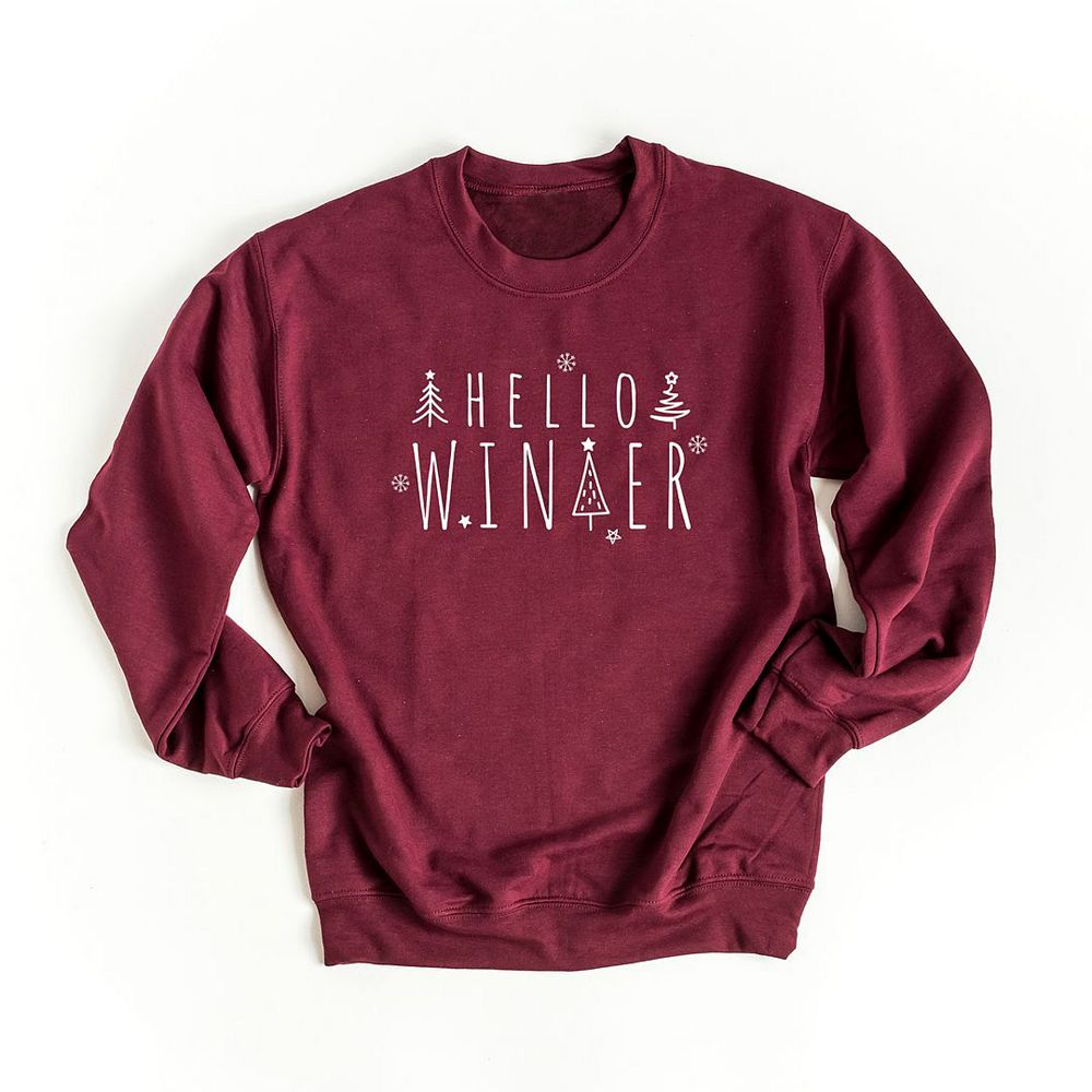 Hello Winter Trees Sweatshirt