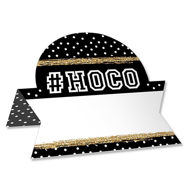 Big Dot Of Happiness Hoco Dance Homecoming Tent Card Table Setting