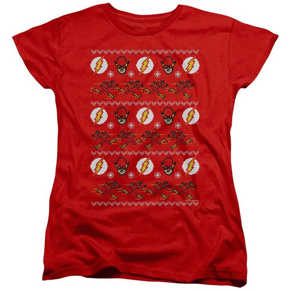 DC Comics Flash The Flash Ugly Christmas Sweater Short Sleeve Women´s T ...