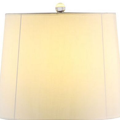 Table Lamp with Checkered Faux Diamond Inlay, Silver