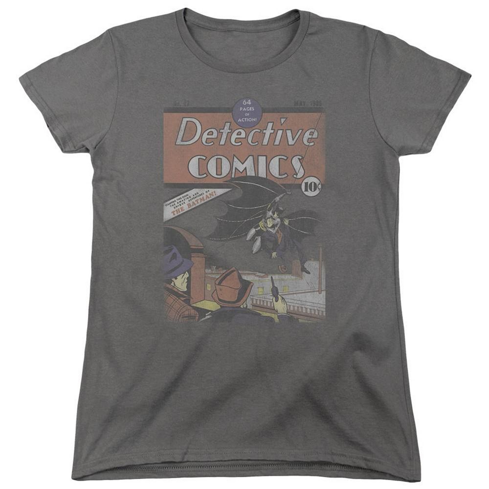 Dc Comics Detective 27 Distressed Short Sleeve Womens T-shirt