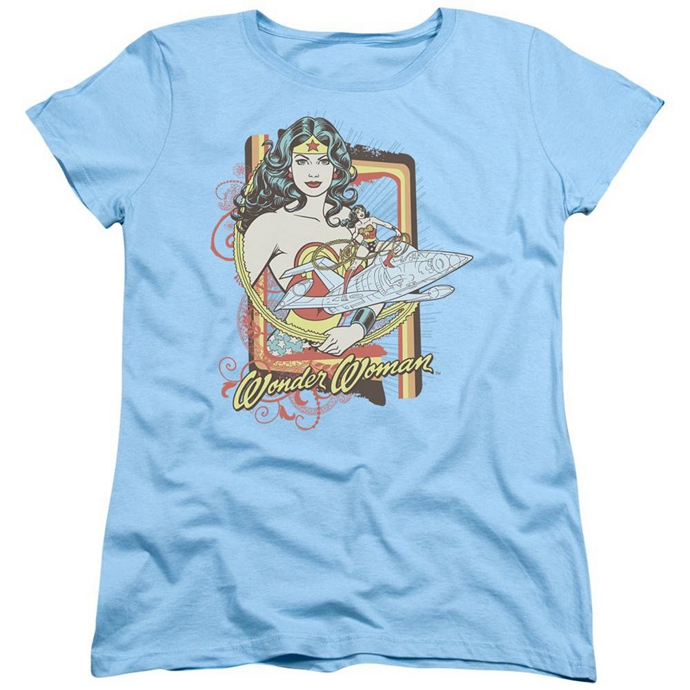 Dc Comics Invisible Jet Short Sleeve Womens T-shirt