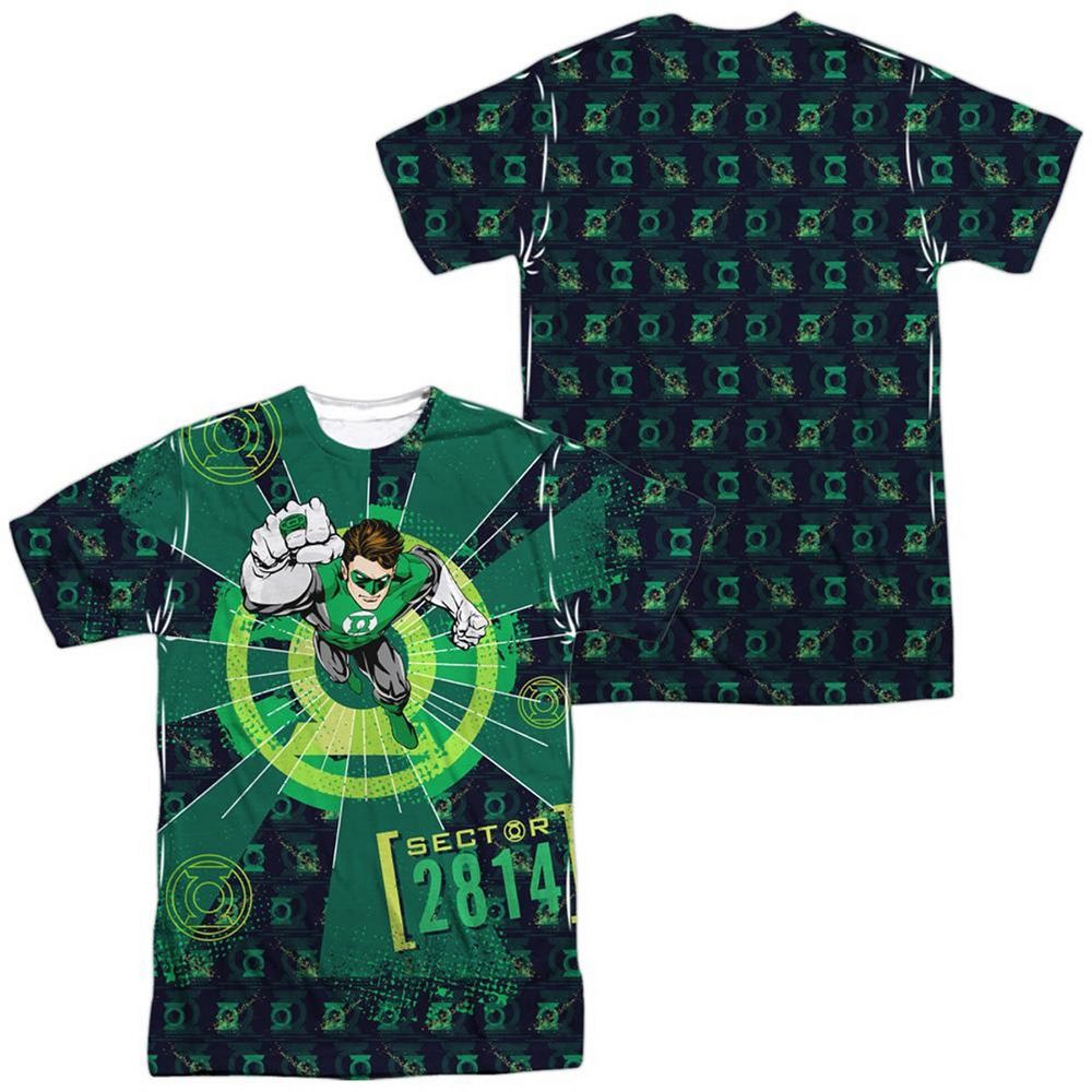 Green Lantern Sector 2814 Short Sleeve Adult Poly Crew T-shirt