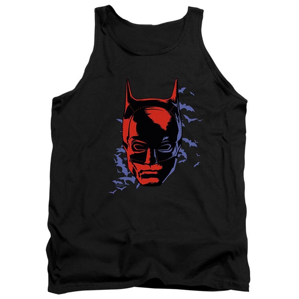 The Batman Shadowed Headshot Adult Tank Top