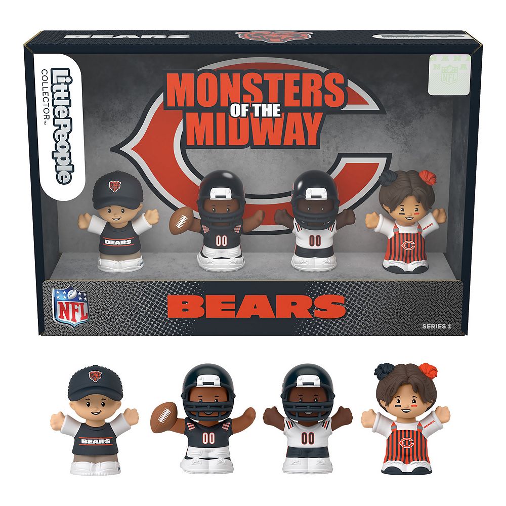 Fisher-Price Little People 4-Pack Chicago Bears Figures Collector Set