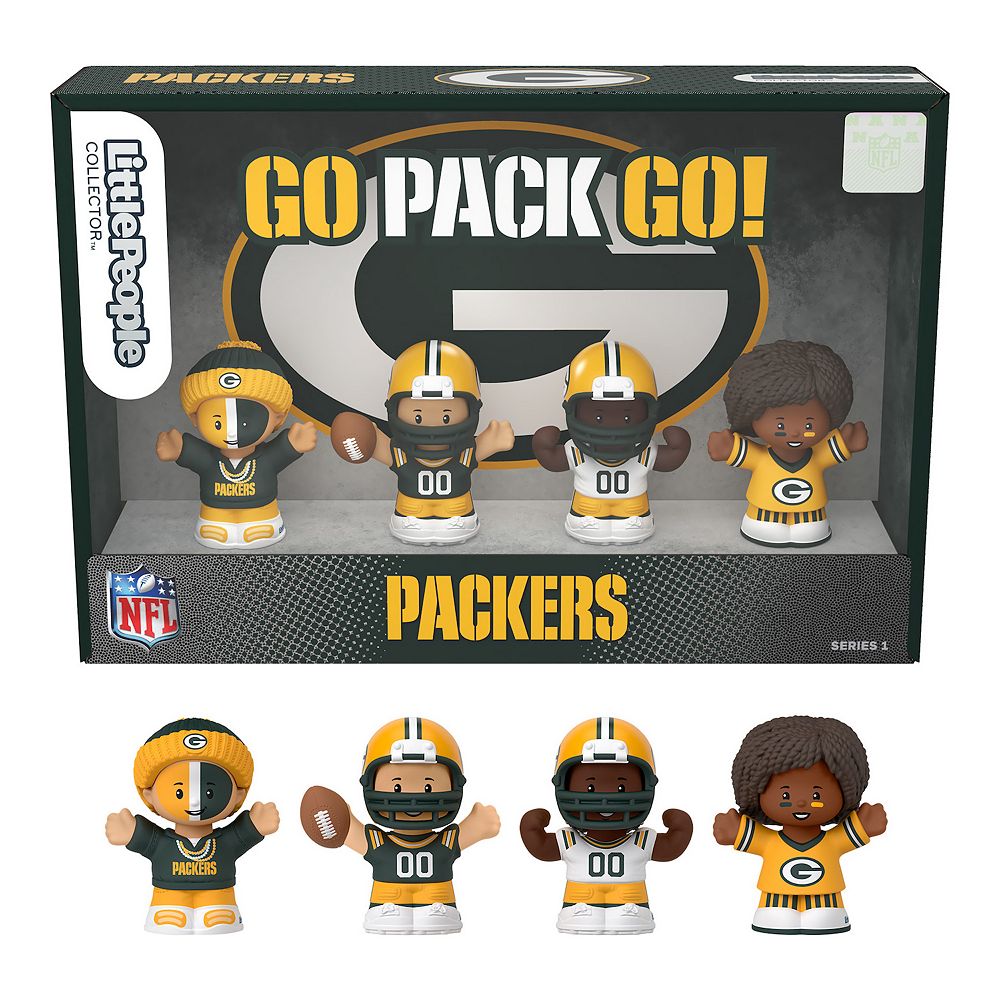 Fisher-Price Little People 4-Pack Green Bay Packers Figures Collector Set