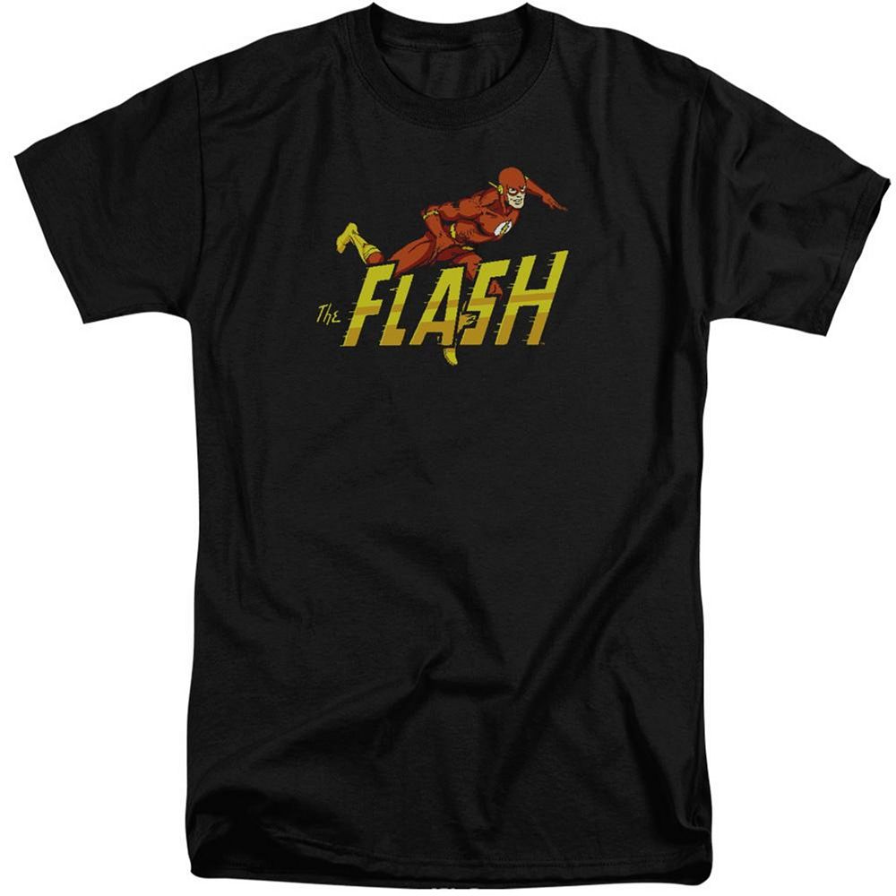 Dc Comics Flash 8 Bit Flash Short Sleeve Adult Tall T-shirt