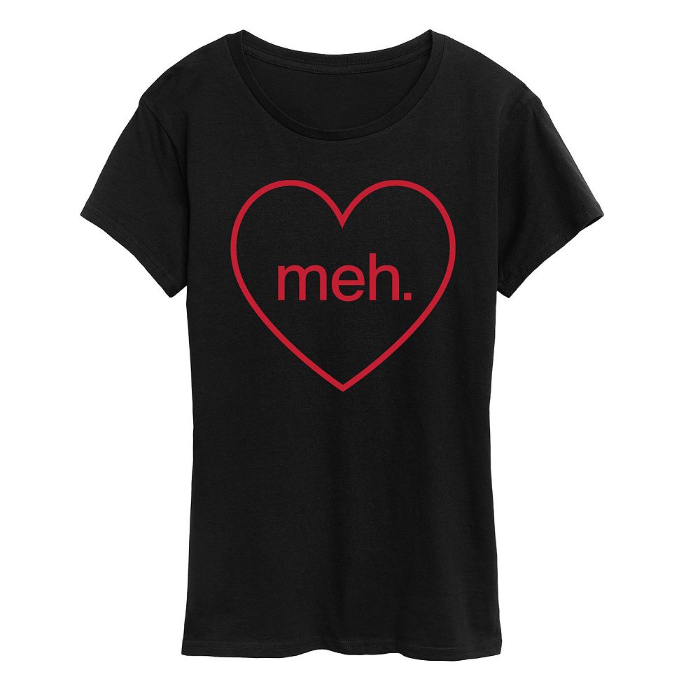 Women's Meh Heart Graphic Tee