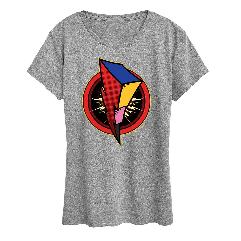 Women's Power Rangers Bolt Logo Graphic Tee