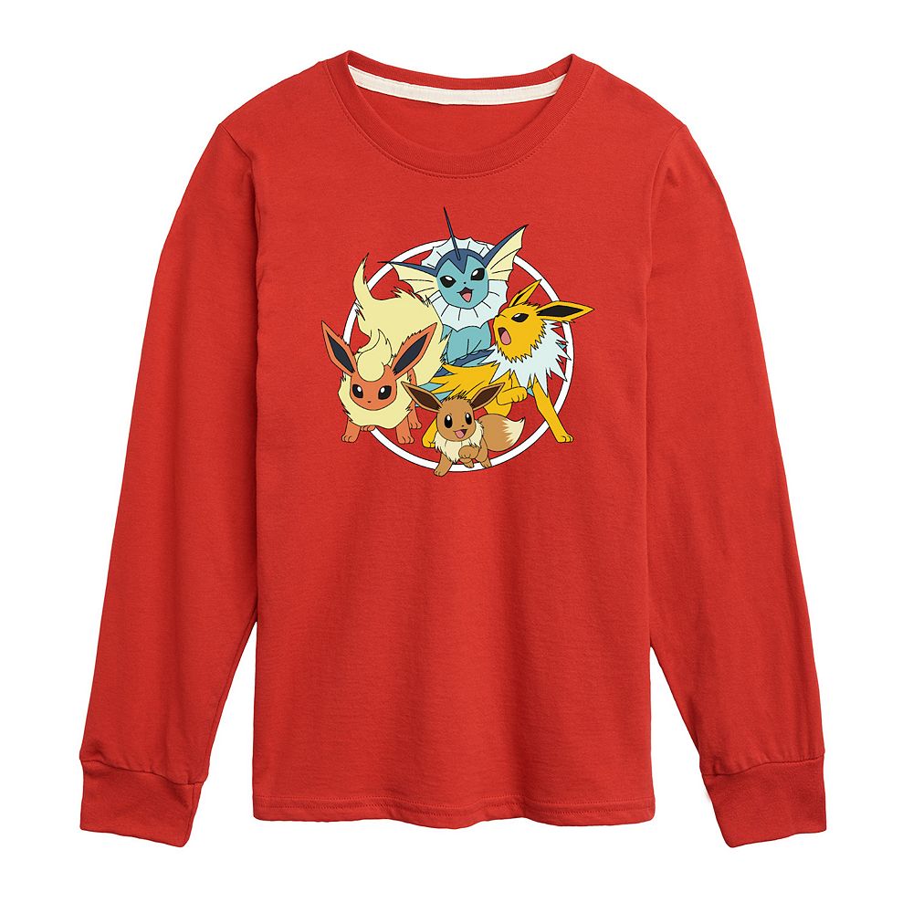 Boys 8-20 Pokemon Group Long Sleeve