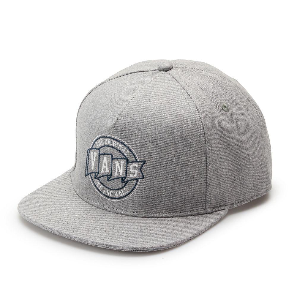 Men's Vans® The Original Off The Wall Gray Snapback Hat