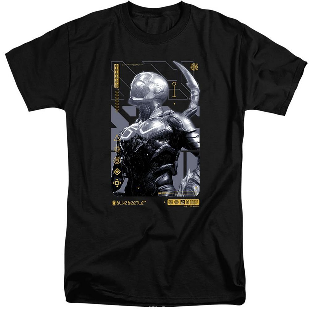 Blue Beetle Beetle Heads Up Short Sleeve Adult Tall T-shirt