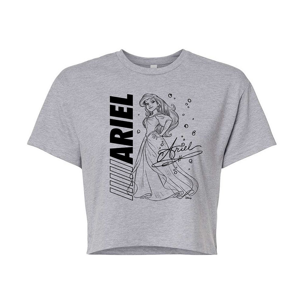 Disney Princess Ariel Juniors' Autograph Cropped Tee