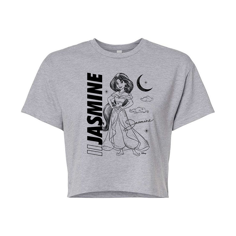 Disney Princess Jasmine Juniors' Autograph Cropped Tee