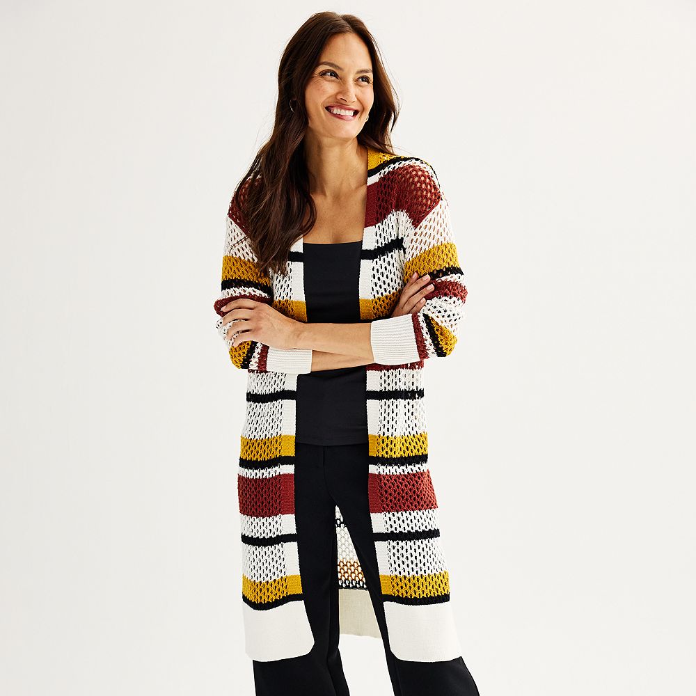 Women's Nine West Crochet Duster Cardigan
