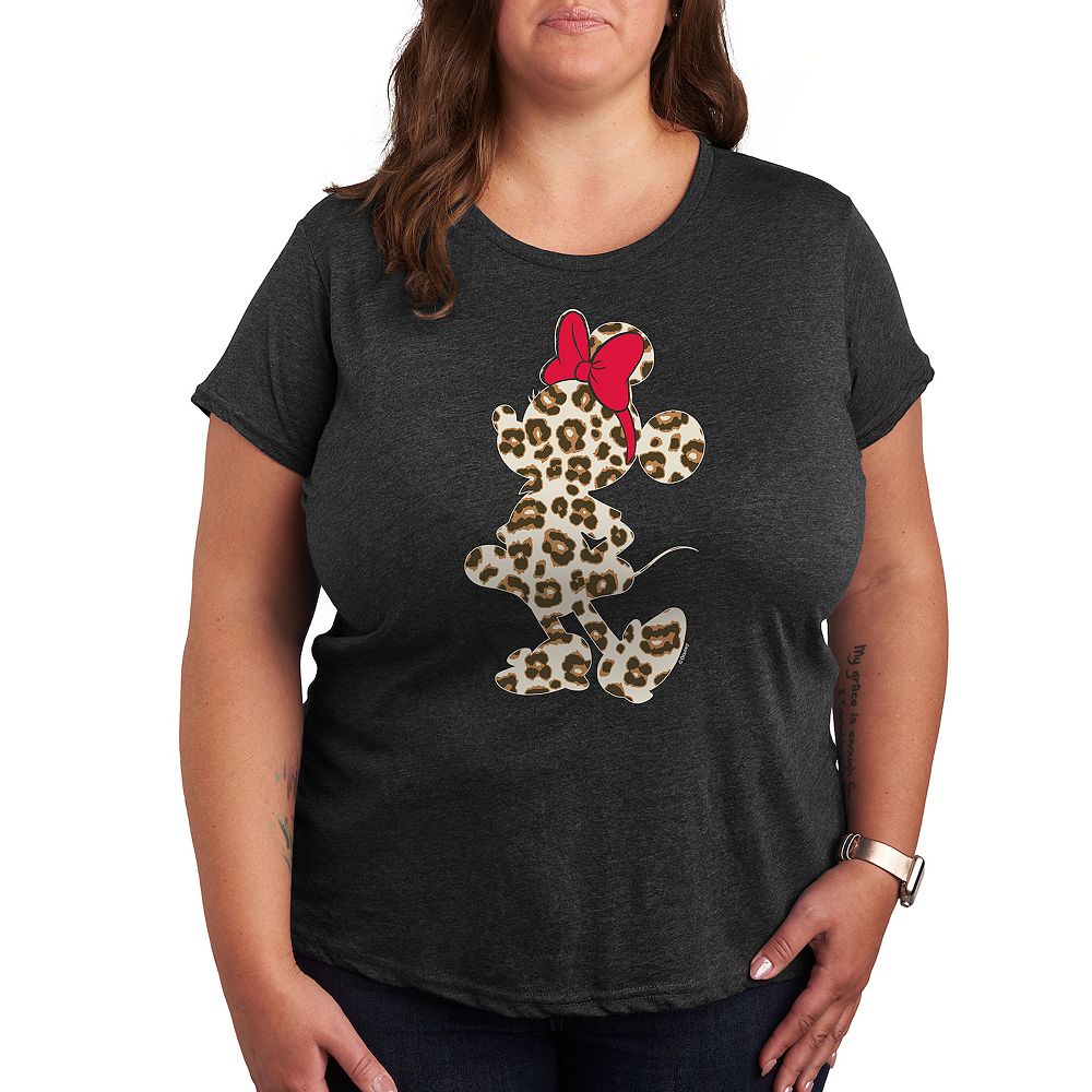 Disney's Minnie Mouse Plus Leopard Graphic Tee
