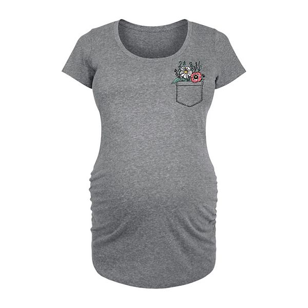 Maternity Floral Graphic Tee