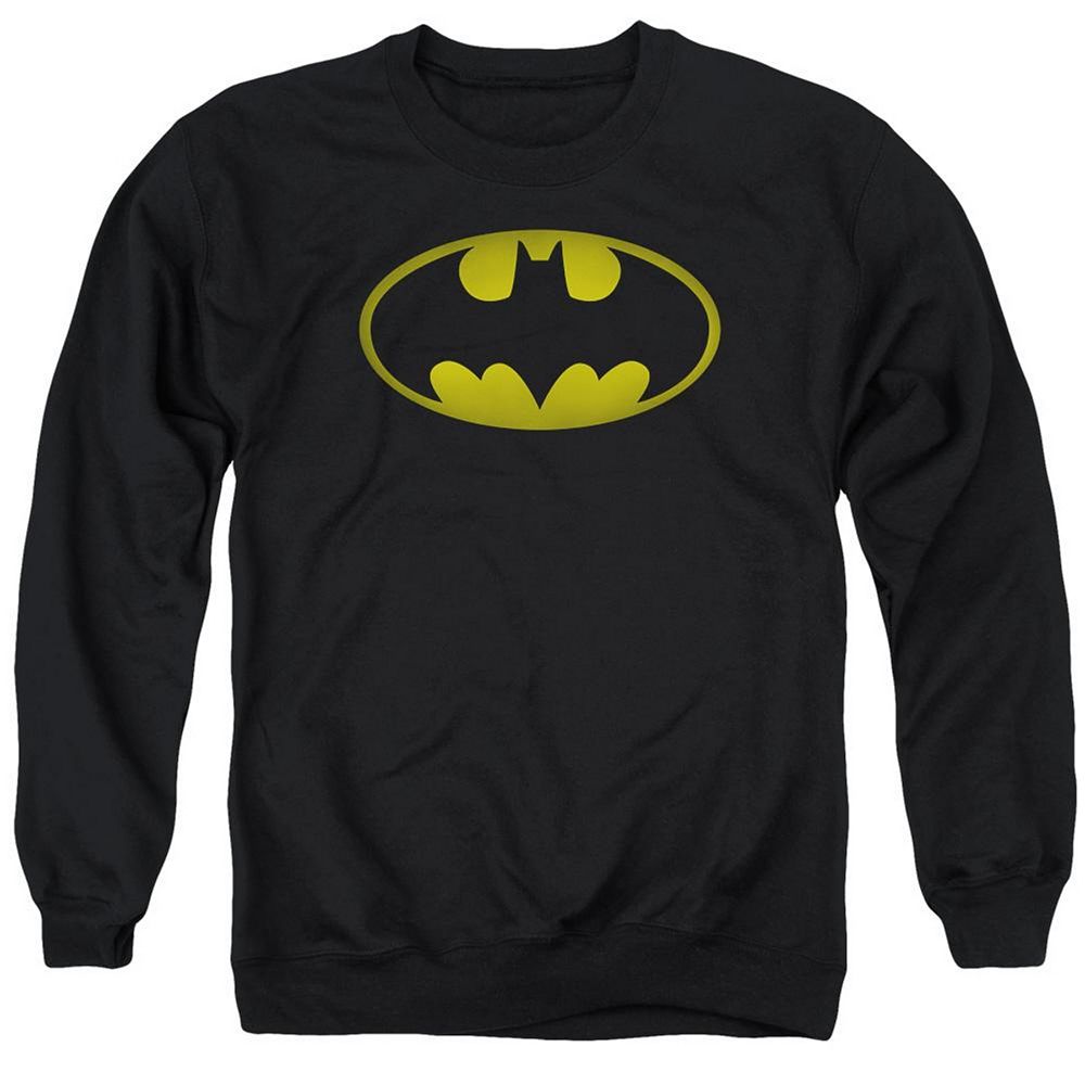 Batman Washed Bat Logo Adult Crewneck Sweatshirt