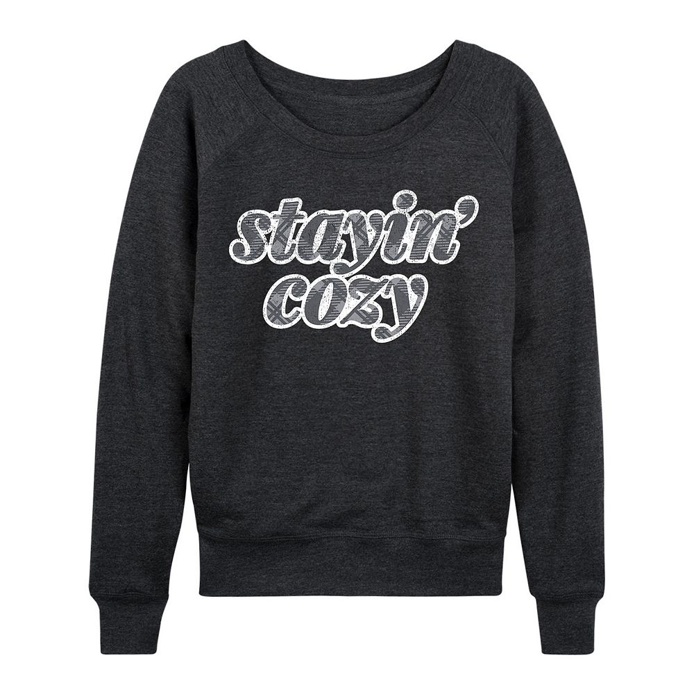 Plus Size Stayin' Cozy French Terry Long Sleeve Tee