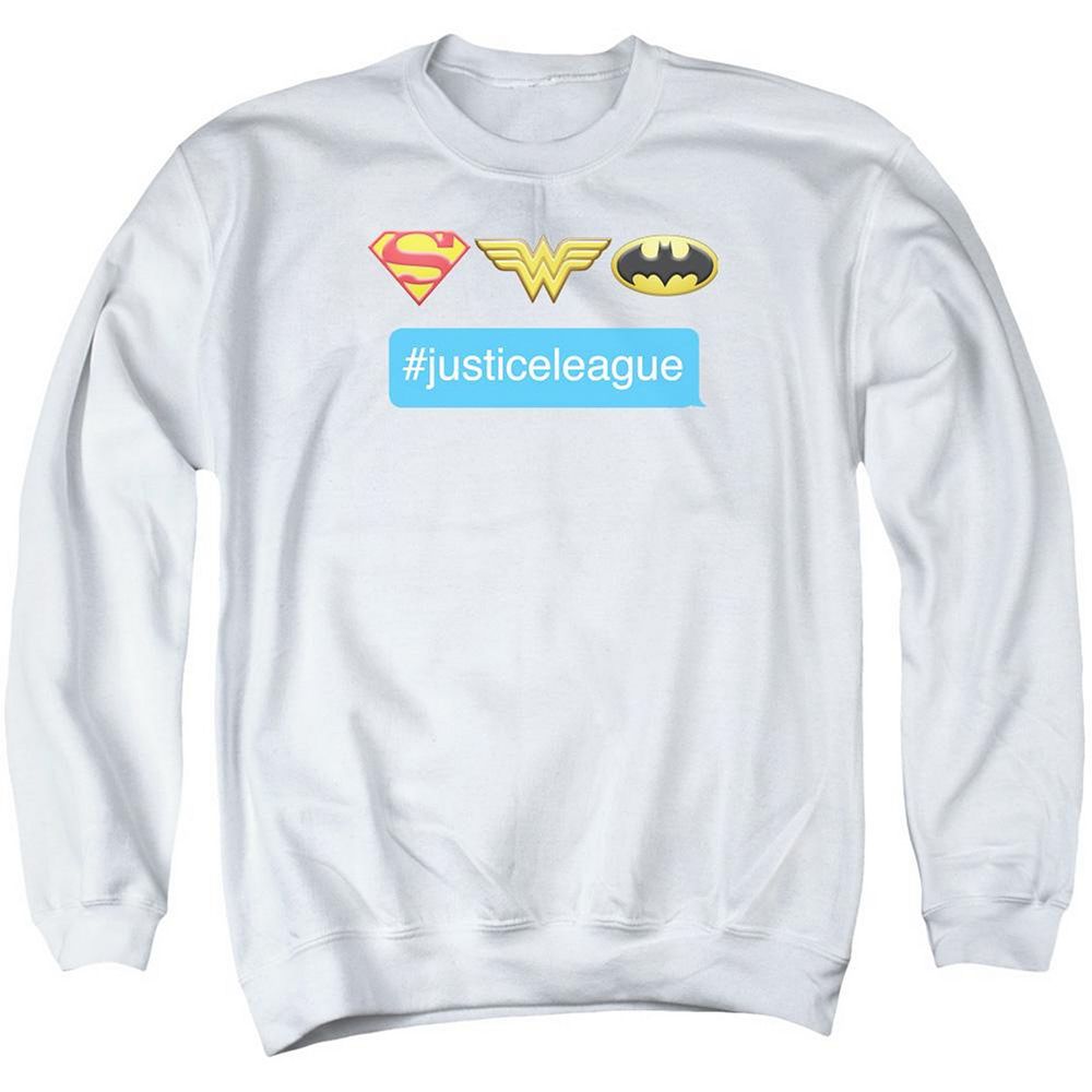 Dc Comics Hashtag Justice League Of America Adult Crewneck Sweatshirt