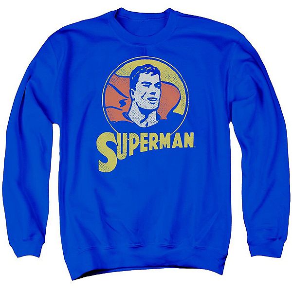 Dc Comics Super Circle Adult Crewneck Sweatshirt