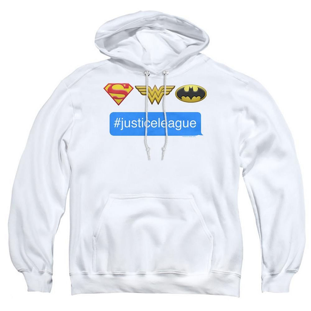 DC Comics Hashtag Justice League of America Adult Pull Over Hoodie