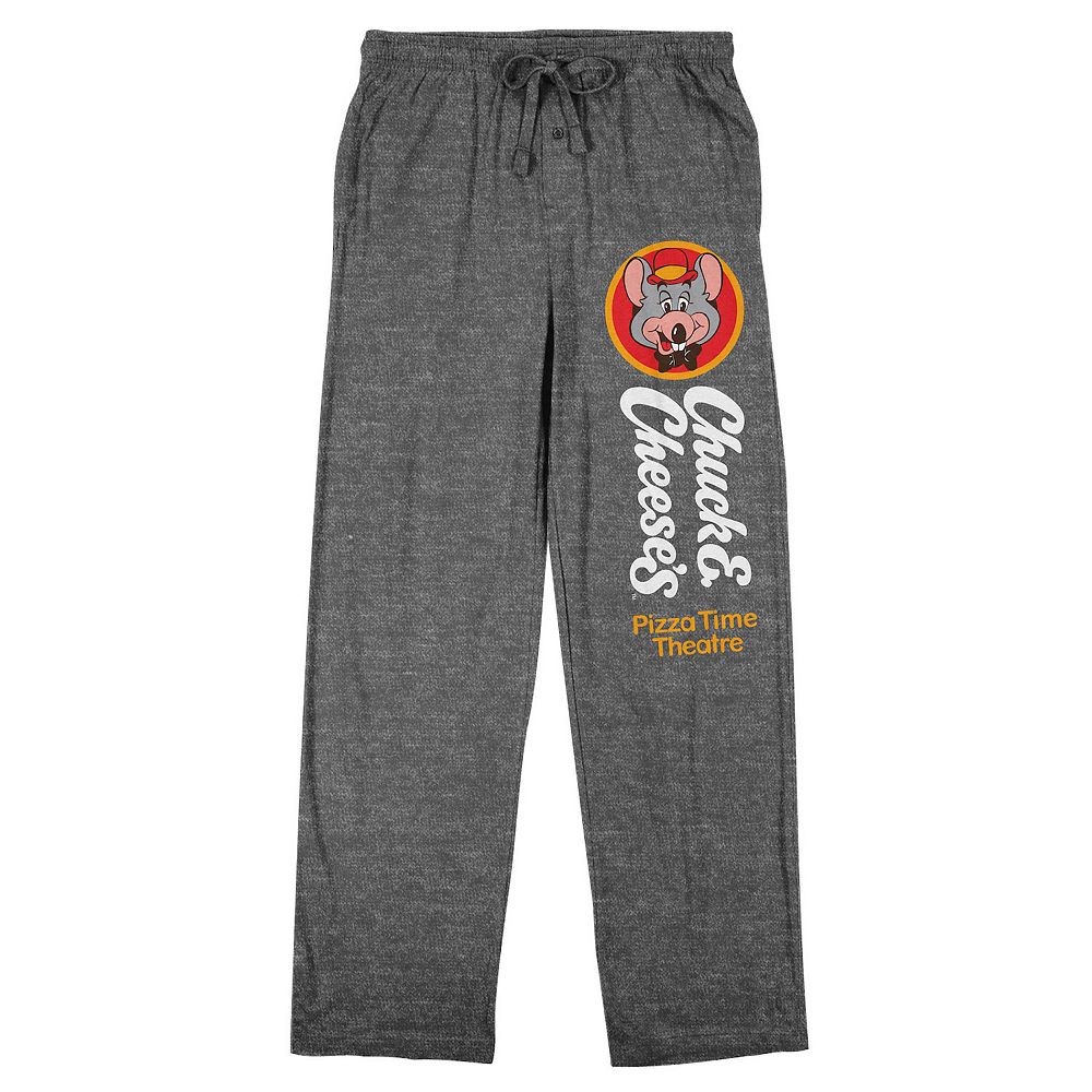 Men's Chuck E. Cheese Mouse Logo Pajama Pants