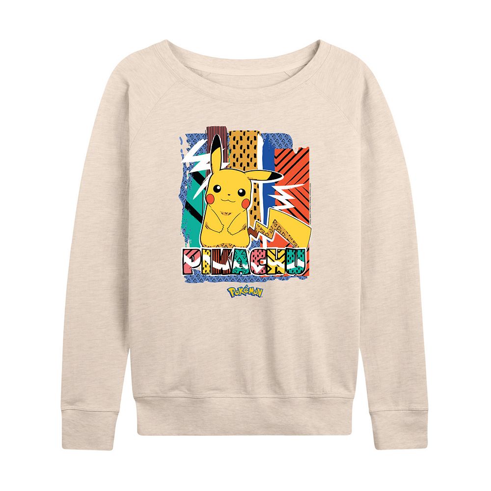 Plus Size Pokemon Pikachu Summer French Terry Long Sleeve Tee