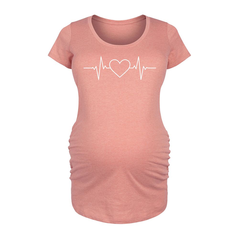 Maternity Heart EKG Graphic Tee